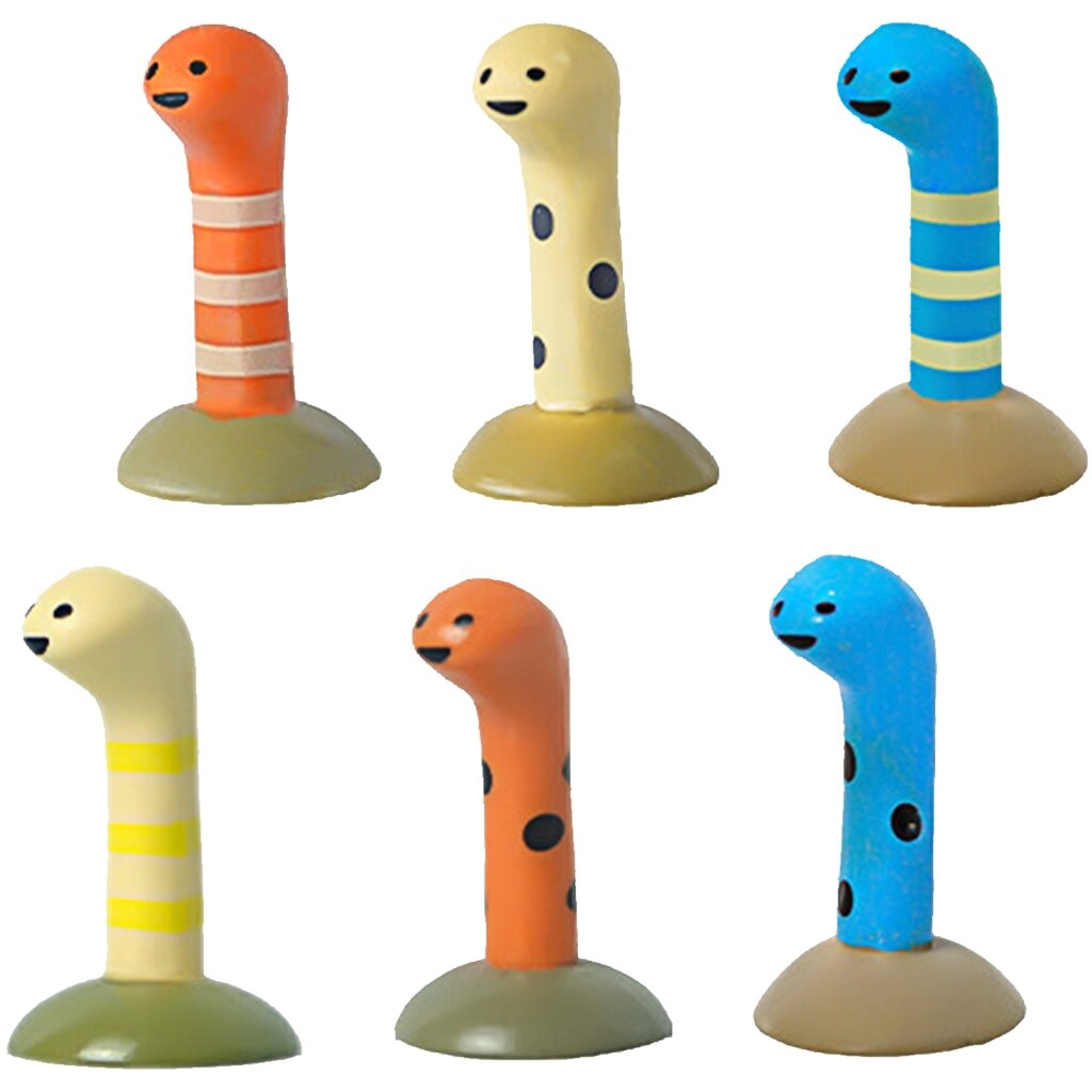 6 шт. миниатюрная фигурка угря, украшение для аквариума, фигурка для аквариумного пейзажа