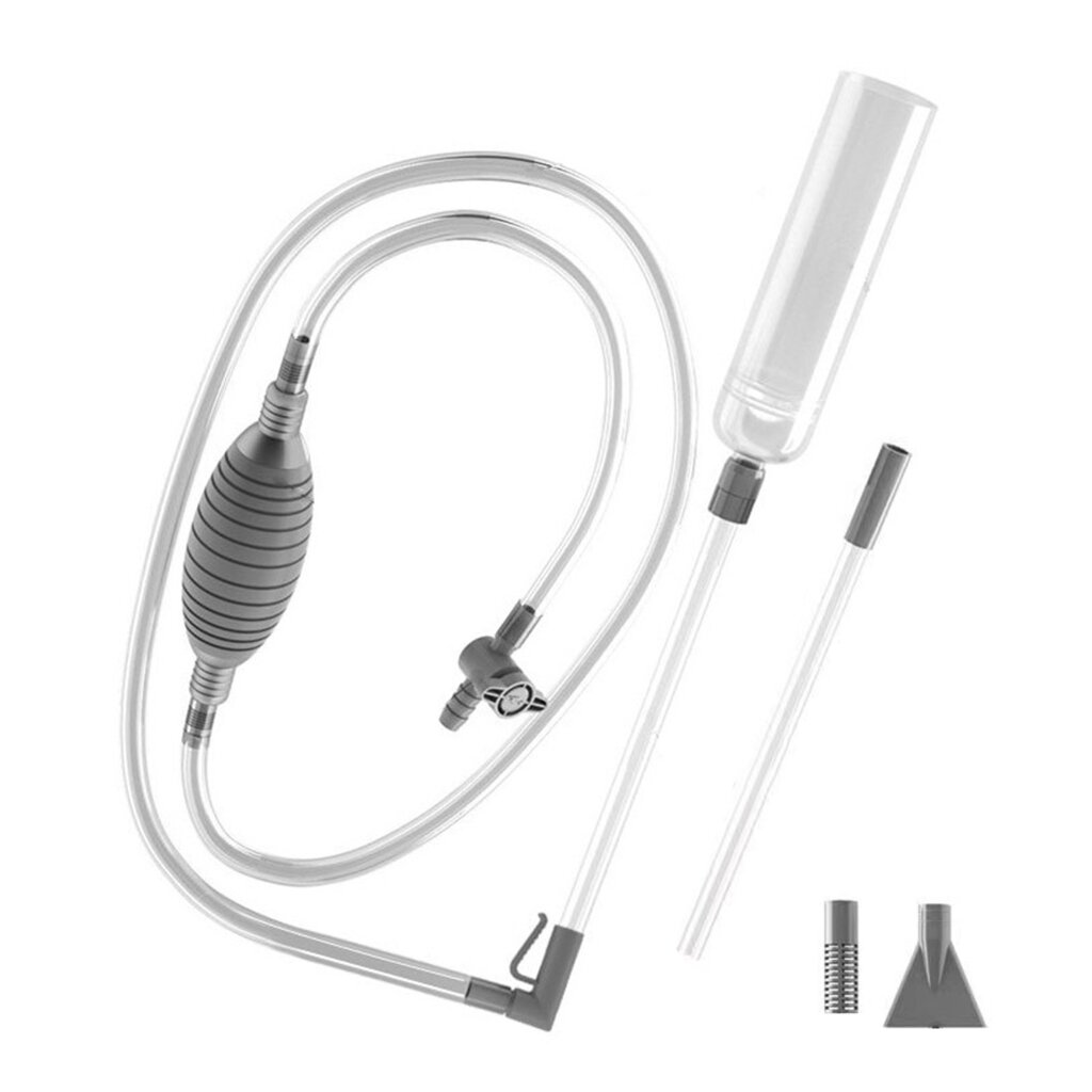 Сифонный пылесос для аквариумов длиной 3 метра с регулируемыми клапанами для быстрой смены воды и промывки гравия