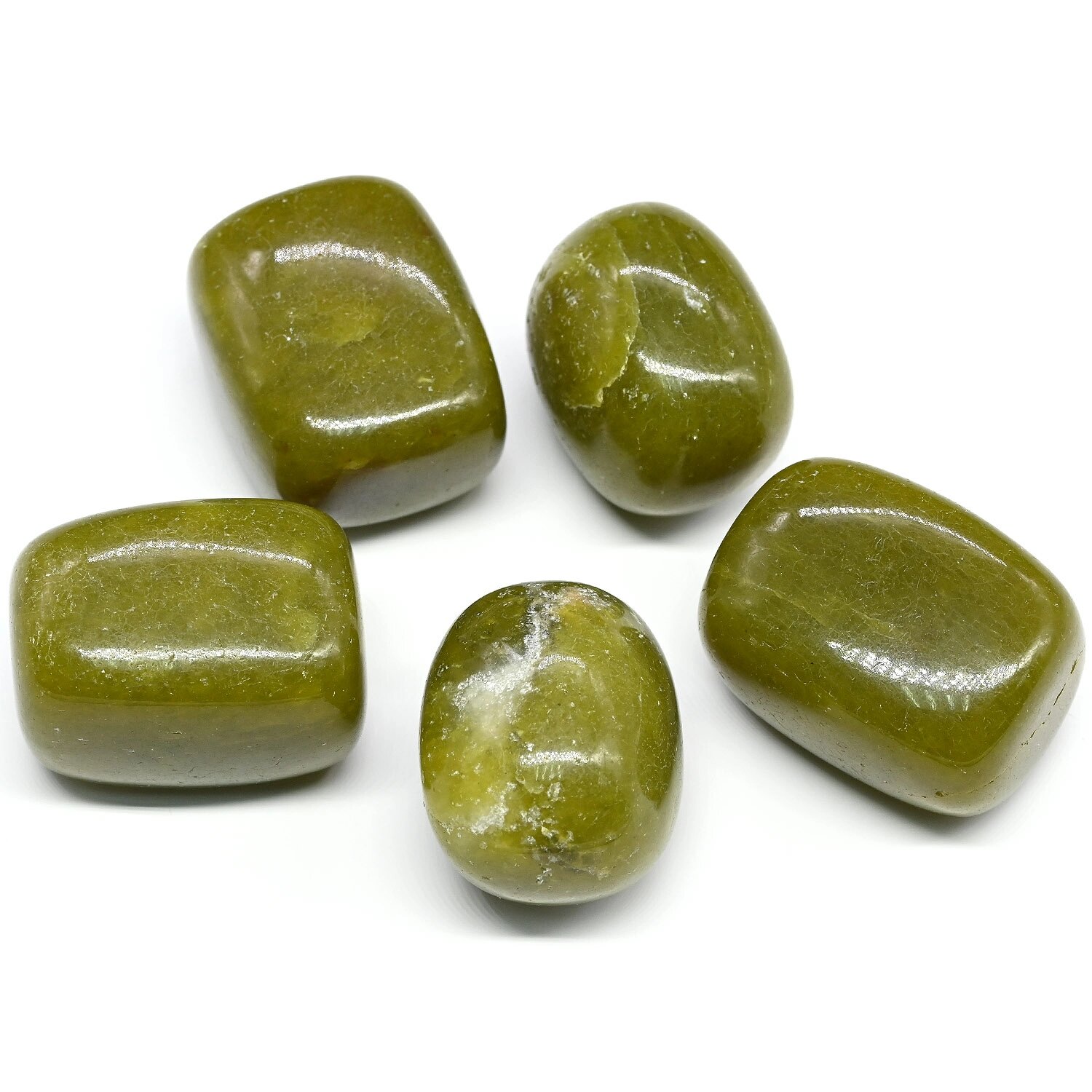 Нефрит галтовка фракция 20-30мм, упаковка 100г .