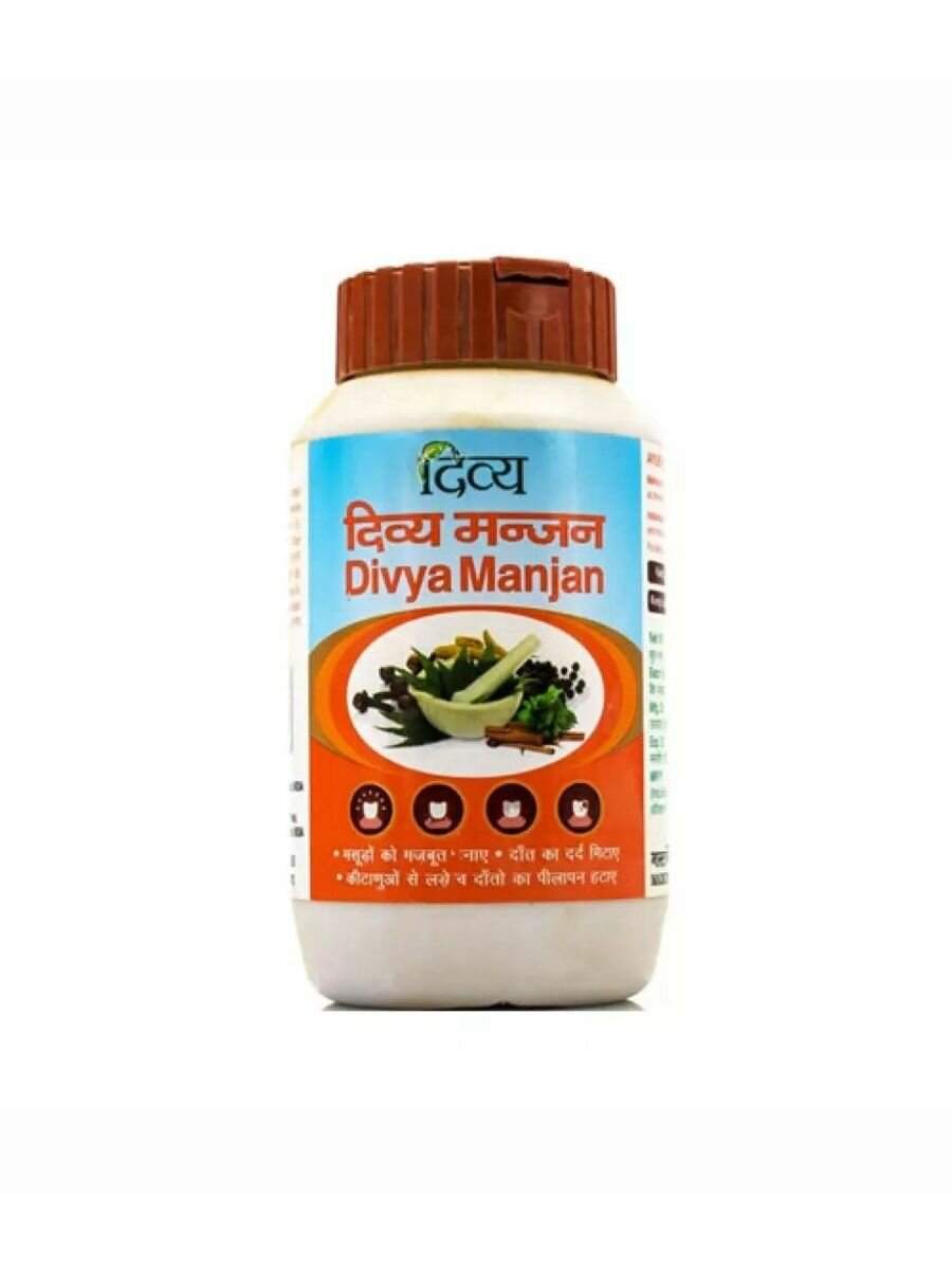 Зубной порошок Дивья Дант Манджан Патанджали / Divya Dant Manjan Patanjali 100 гр