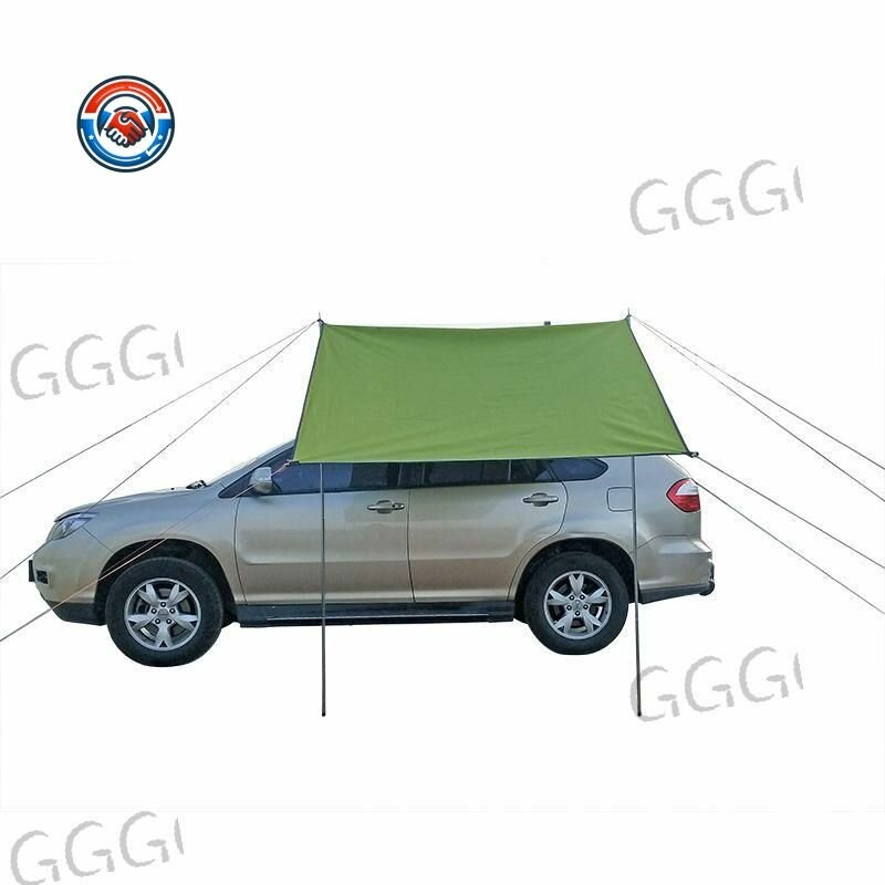 Автомобильная маркиза тент-навес оксфорд 4,4 2 м, компактный кемпинговый тент для рыбалки, охоты и пикника, защита от дождя, ветра и солнца, туристический тент в сумке для транспортировки