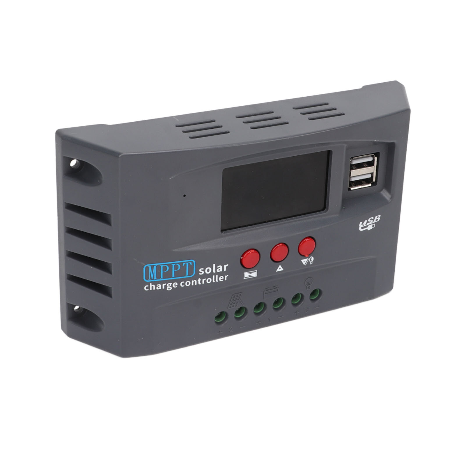 Контроллер солнечного заряда MPPT, умная автоматическая адаптация, 12 В, 24 В, 10 А, контроллер солнечного заряда для солнечной системы