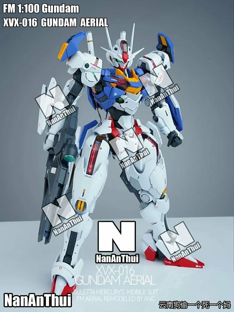 Сборная Игрушечная фигурка модель FM 1:100 XVX-016 GUNDAM AERIAL, Высококачественная модель, Поставляется с бесплатными наклейками