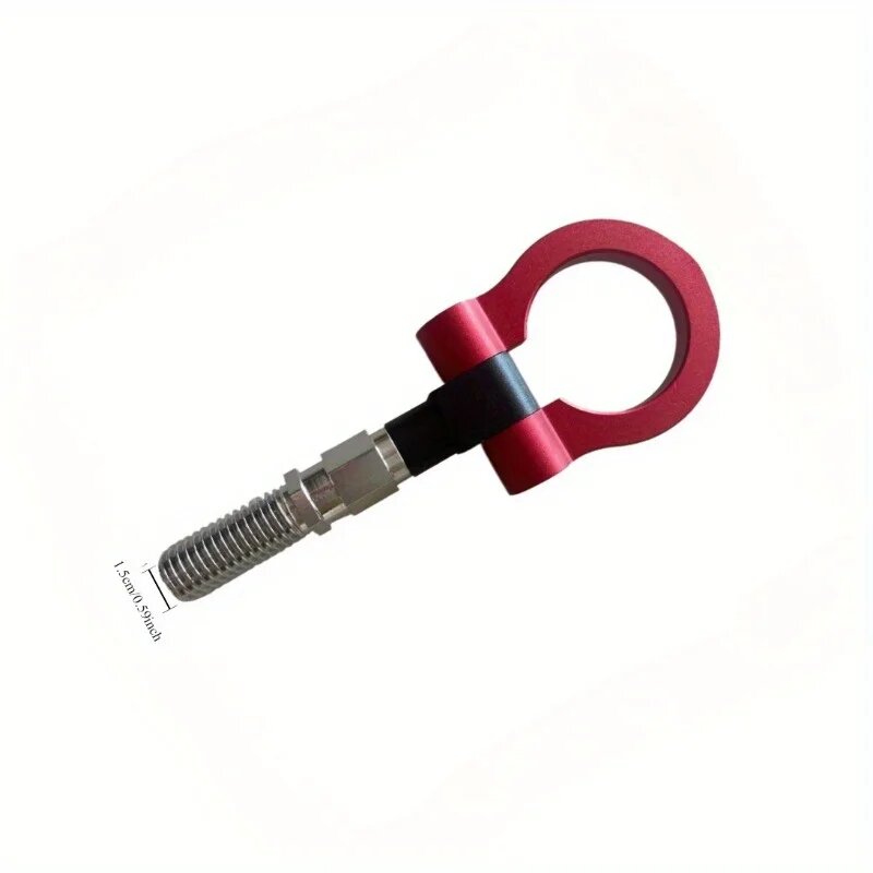 Алюминиевая европейская японская модель автомобиля, авто крюк для прицепа, буксировочный крюк для гонок, передний и задний универсальный буксирный крюк, Japan-Red