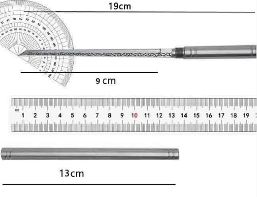 Чайный нож-палка, нержавеющая сталь, для походов, легкий, прочный 20cm