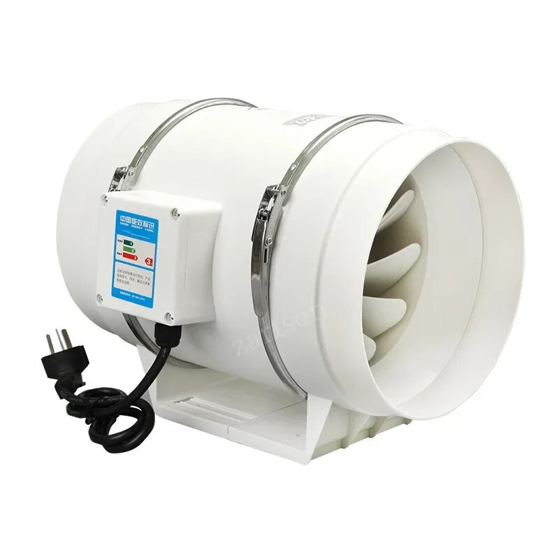 Бесшумный канальный вентилятор ZARTSEN 6inch 150mm