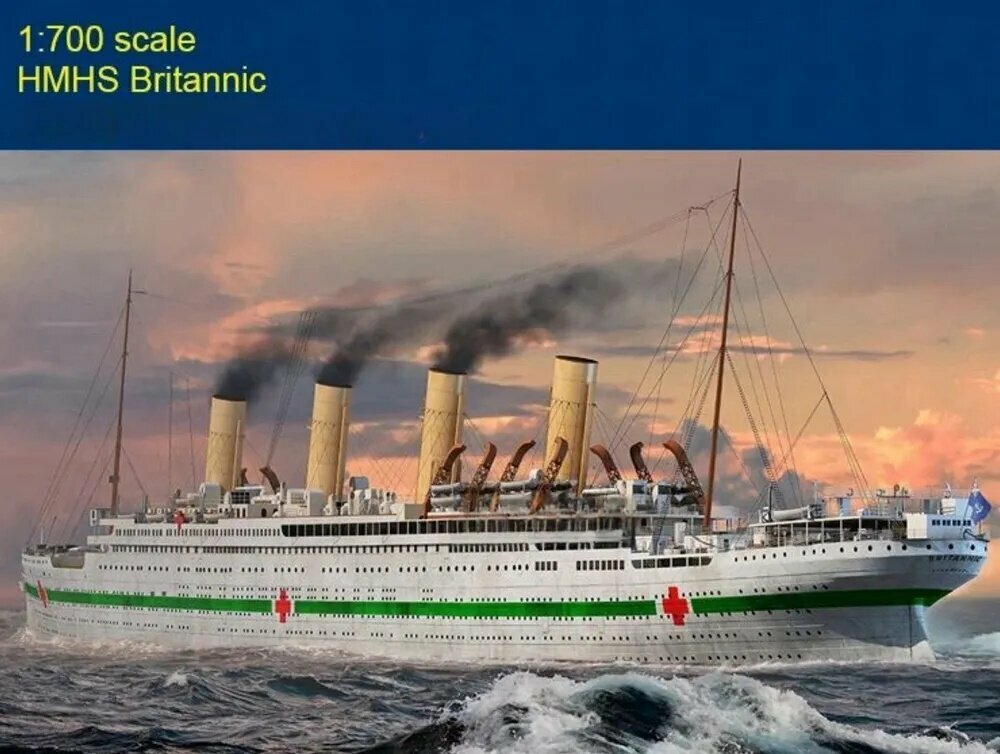 Hobbyboss 83422 1:700 OHMHS Britannic Модельный комплект сборочного судна