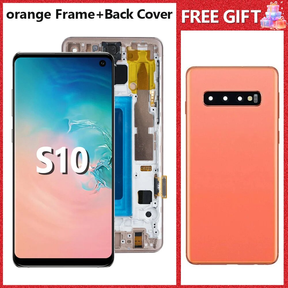 6,1 'для Samsung Galaxy S10 SM-G973F/DS G973U G973 ЖК-дисплей S10 ЖК-дисплей с цифровым преобразователем сенсорного экрана в сборе