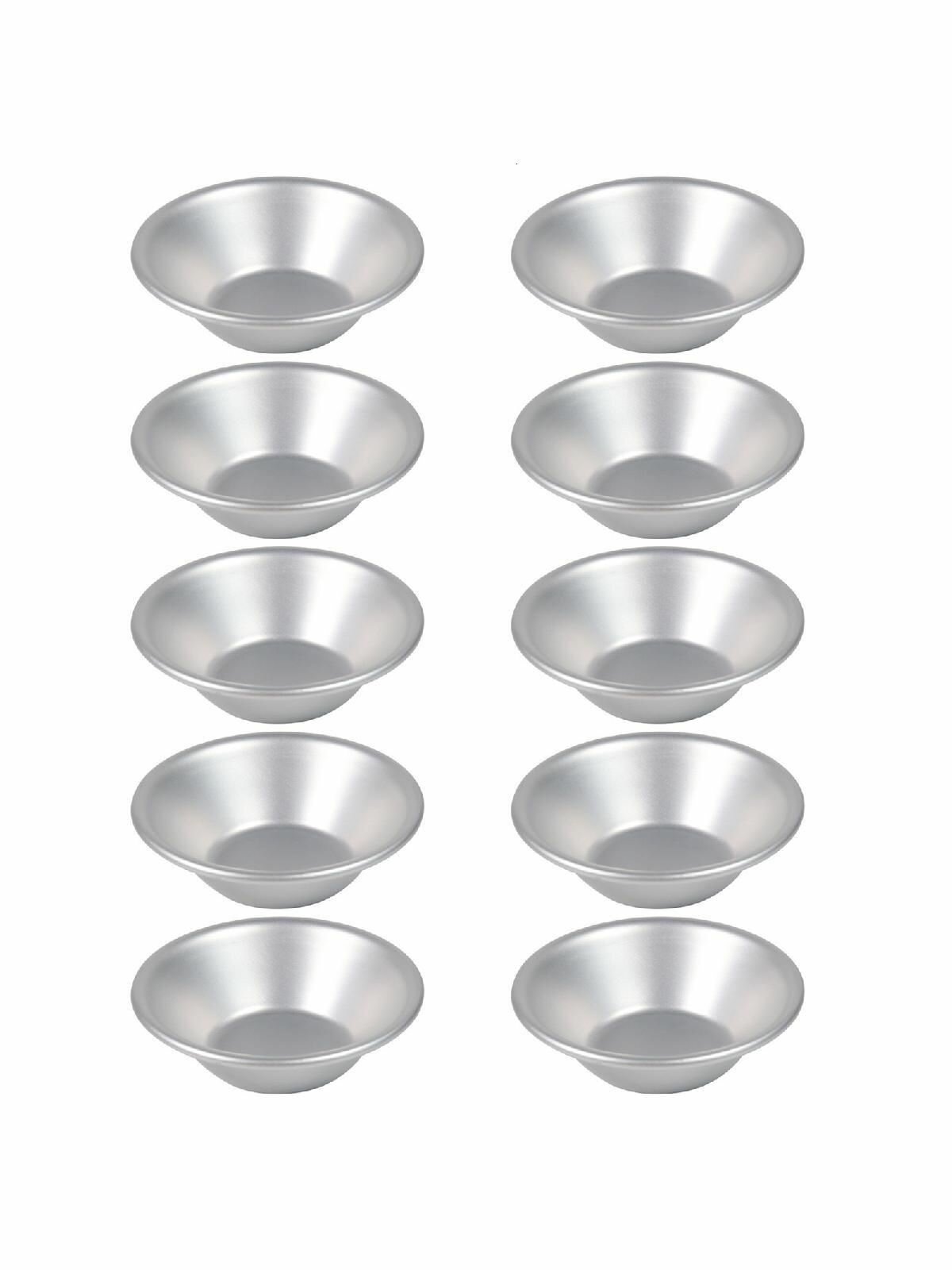 1 упаковка из 10 алюминиевых формочек для португальского яичного пирога