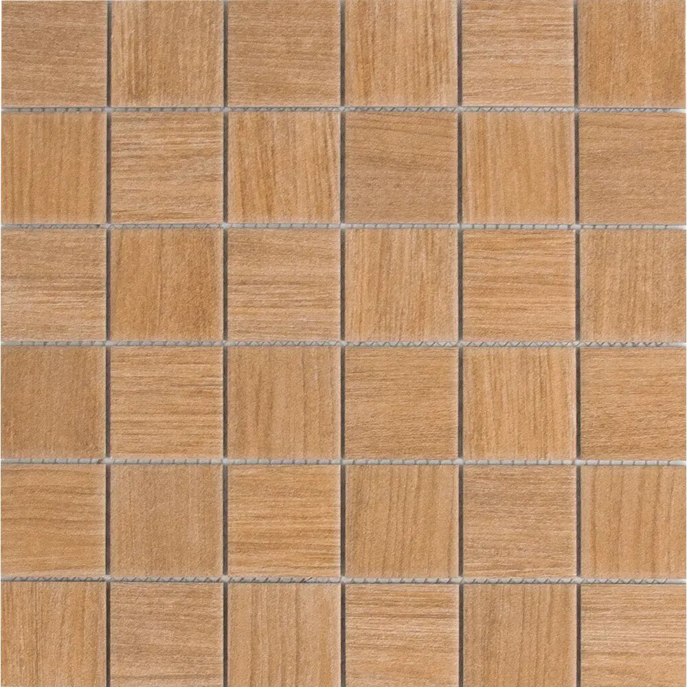 Креафорта мозаика керамическая 303x303x6мм цвет бежевый дерево