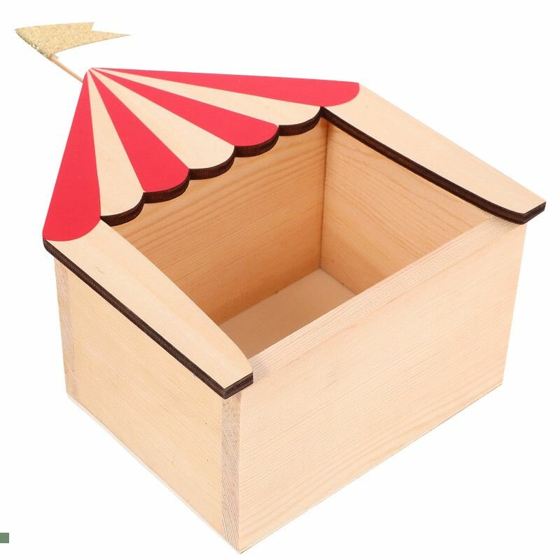 Контейнеры с крышками, штабелируемые, для хранения сувениров, декоративные полки для игрушек, деревянные настольные декоративные украшения для детей