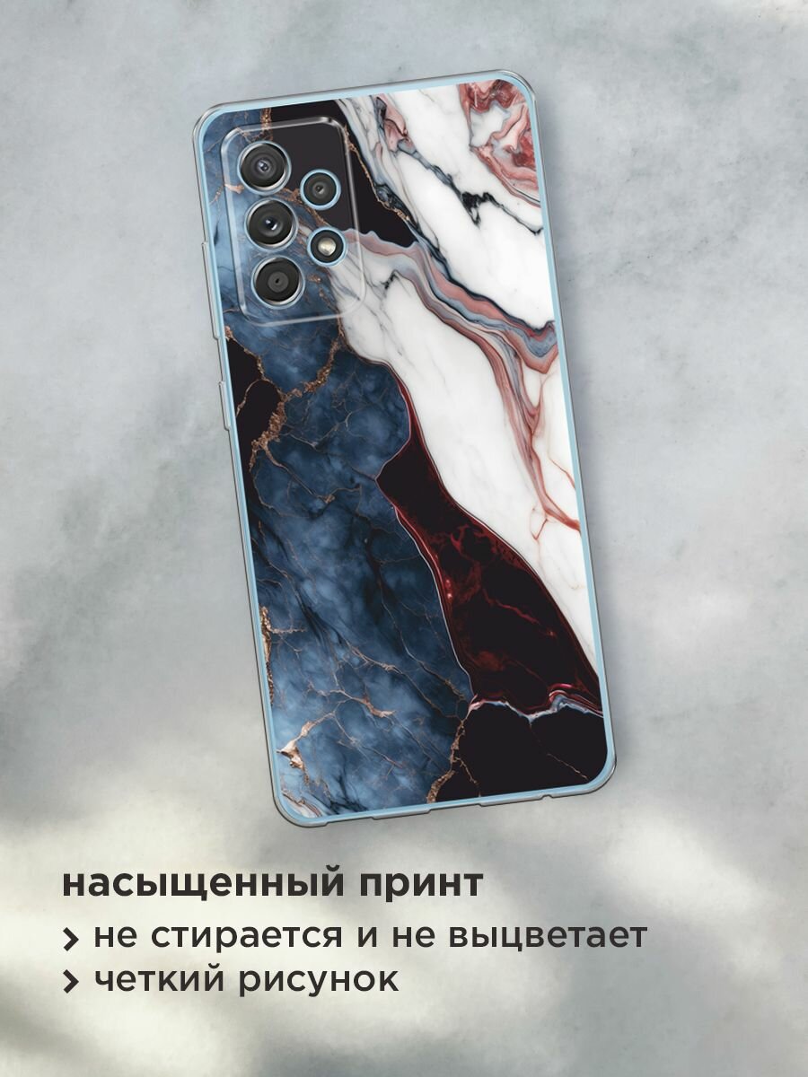 Чехол на Samsung Galaxy A52/A52s / Самсунг Галакси А52/A52s с принтом "Благородный мрамор" — фото 1