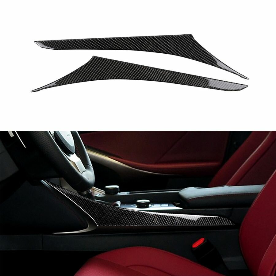 Накладка на панель переключения передач из карбонового волокна, боковая отделка для Lexus IS250 IS300 IS350 14-18
