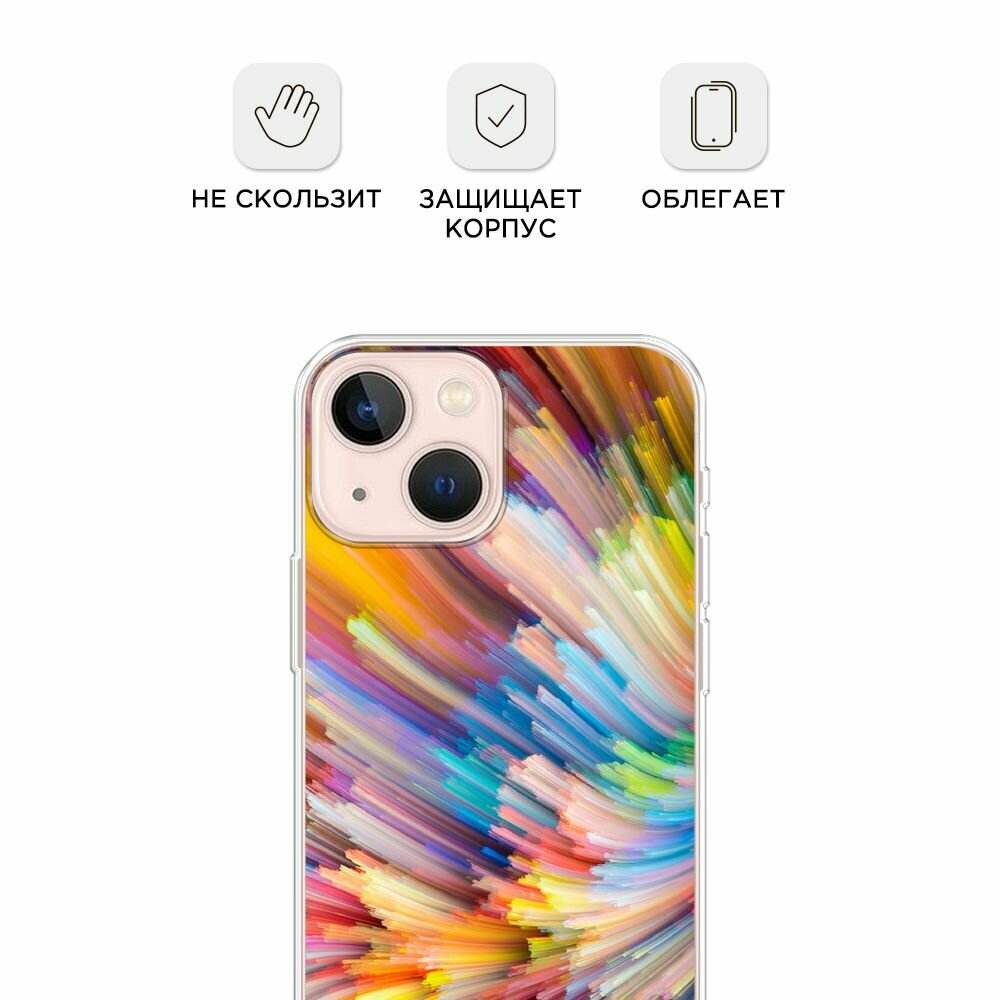 Чехол на Apple iPhone 13 mini / Айфон 13 мини с принтом Абстракция 4 — фото 1