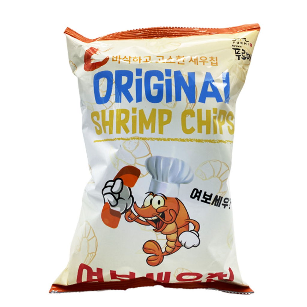 Чипсы Furmi на основе тапиоки с добавлением измельченных креветок 80 г, Южная Корея