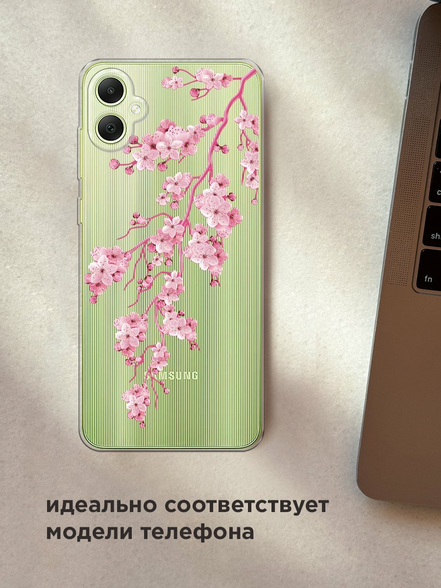 Чехол на Samsung Galaxy A05 / Самсунг Галакси A05 с принтом "Ветка сакуры 2" — фото 1