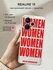 Чехол на Realme 15 / Реалми 15 с принтом "WOMEN", прозрачный