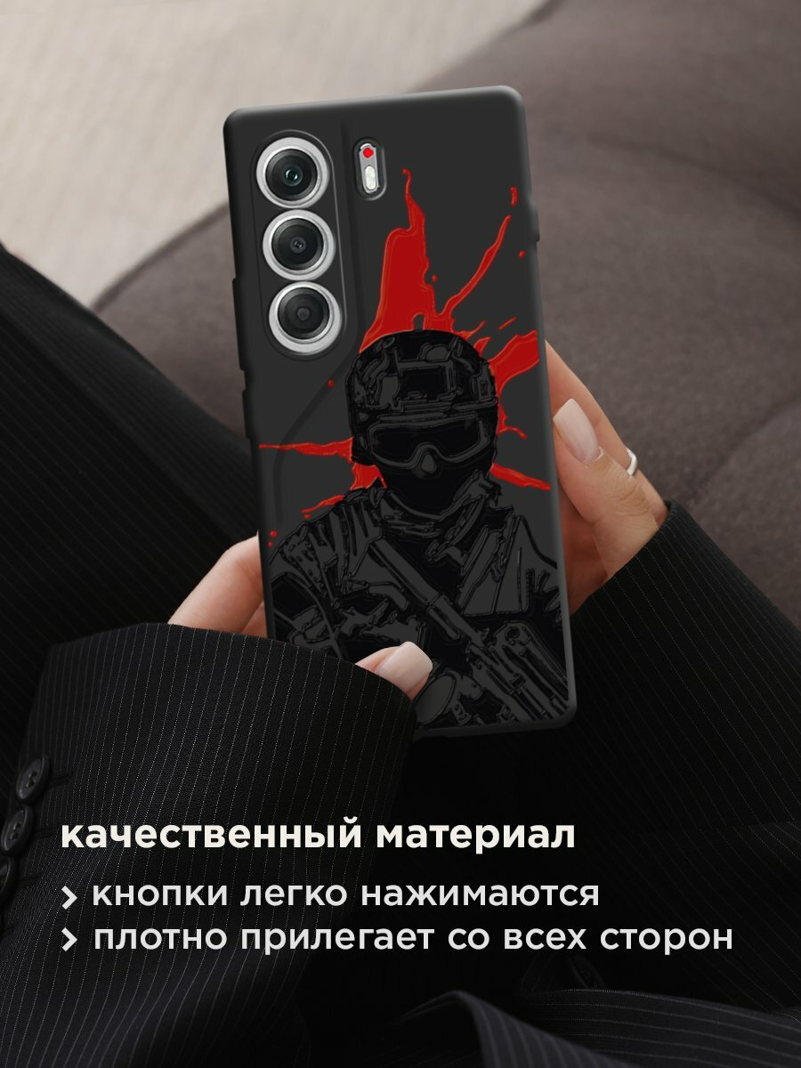 Чехол на Tecno Camon 40 / Текно Камон 40 с принтом "Воин 2" — фото 1