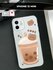 Чехол на Apple iPhone 12 mini / Айфон 12 Мини с принтом "Кофе 2", прозрачный