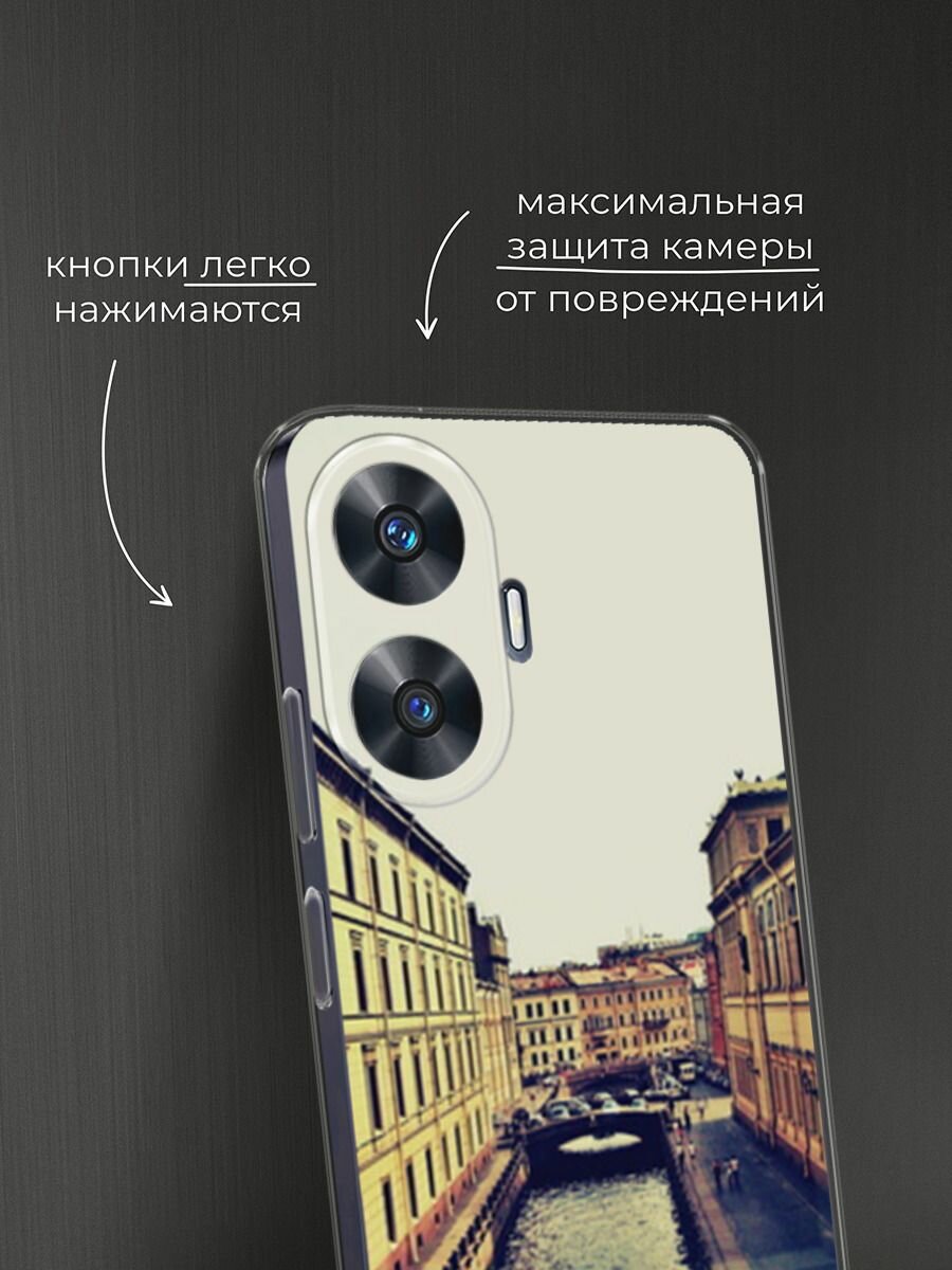 Чехол на Realme C55 / Реалми C55 с принтом "Санкт-Петербург" — фото 1