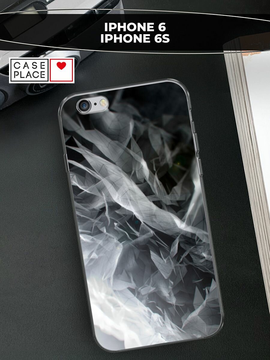 Силиконовый чехол на Apple iPhone 6 / Айфон 6 с принтом "Абстракция 9"