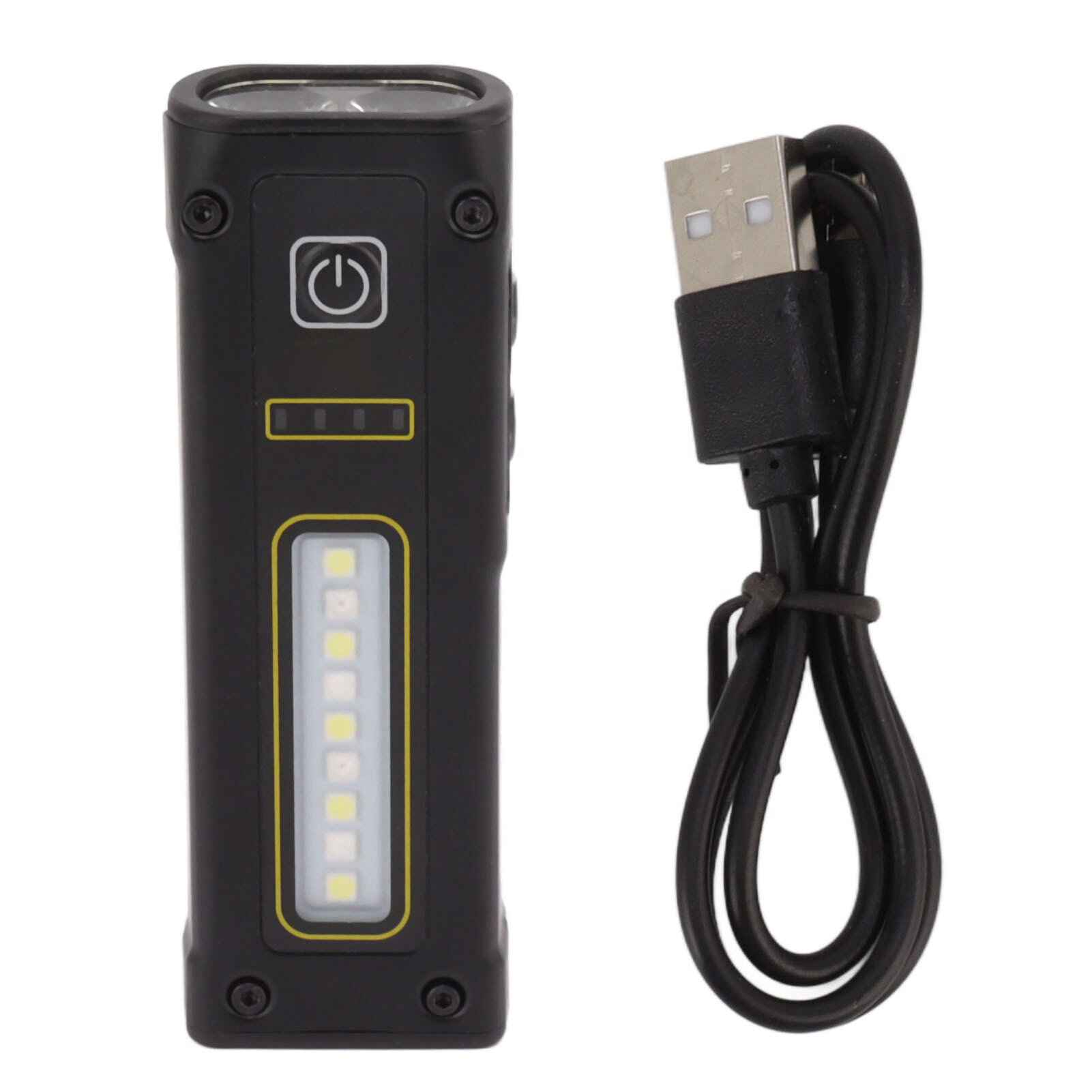 Минифонарик с двойным источником света 800mAh Type C регулируемый портативный COB LED с сильным магн