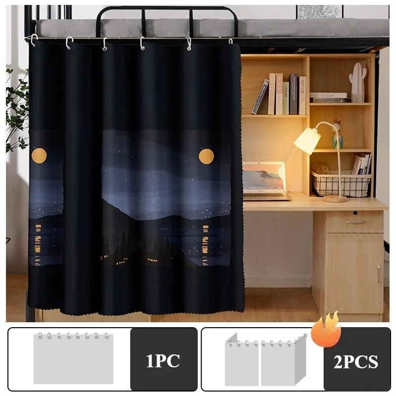 YanYangTian занавески для двухъярусной кровати W200 X L115cm (2pcs), Style1