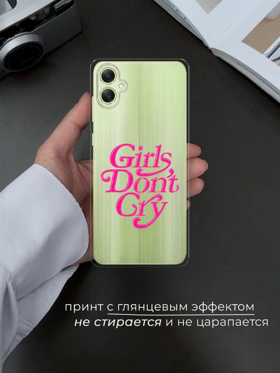 Чехол на Samsung Galaxy A06 / Самсунг Галакси А06 с принтом "Девочка не плачь" — фото 1