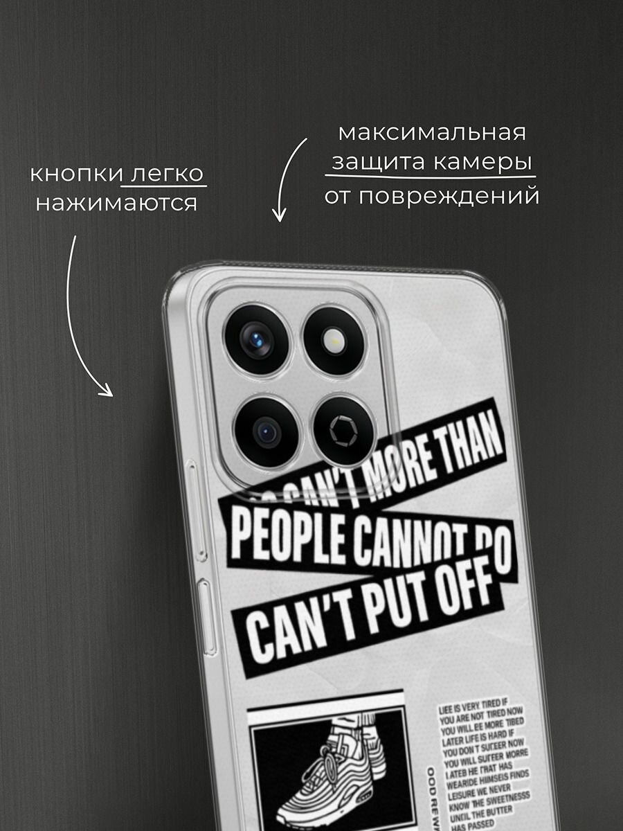 Чехол на Honor X7c / Хонор X7c с принтом "I like it", прозрачный — фото 1