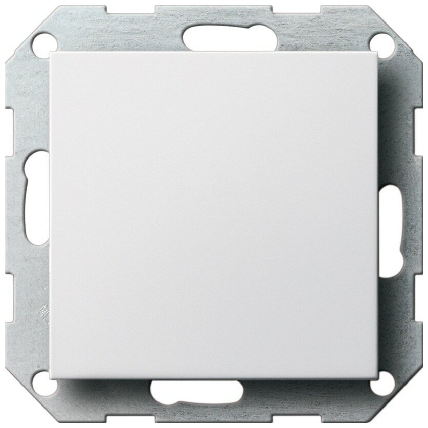 Заглушка GIRA 026803, скрытая, белая, глянцевая, с опорной пластиной