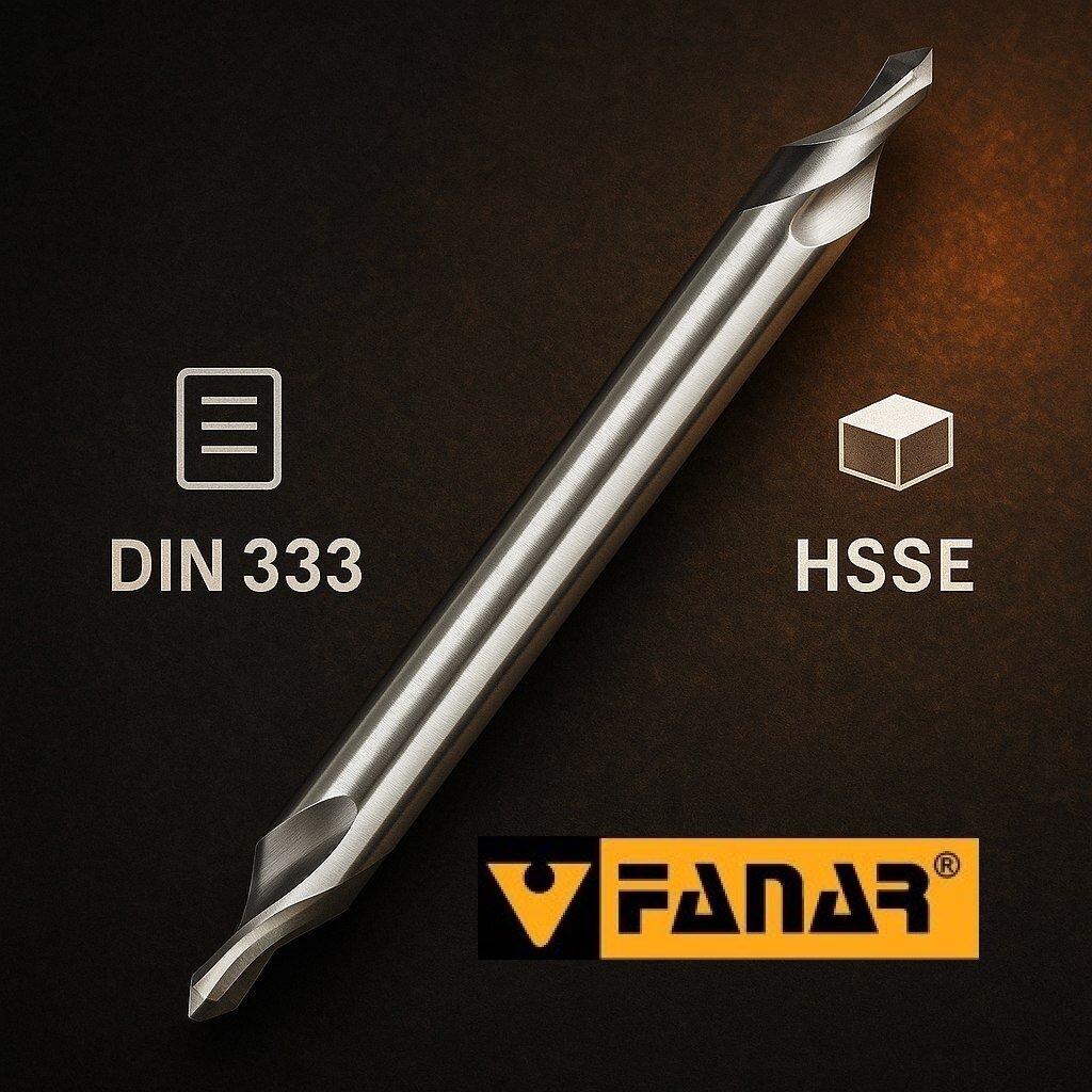 Центровочное сверло удлиненное DIN-333, 2.0 мм, HSS Co5, FANAR