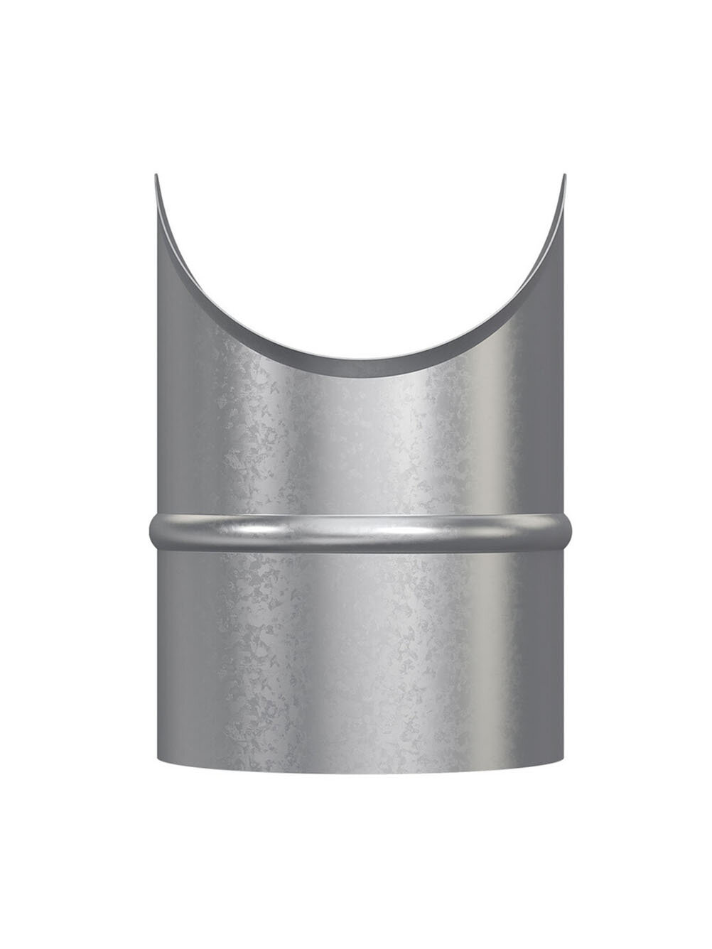 Врезка для круглых воздуховодов d100х100 мм оцинкованная