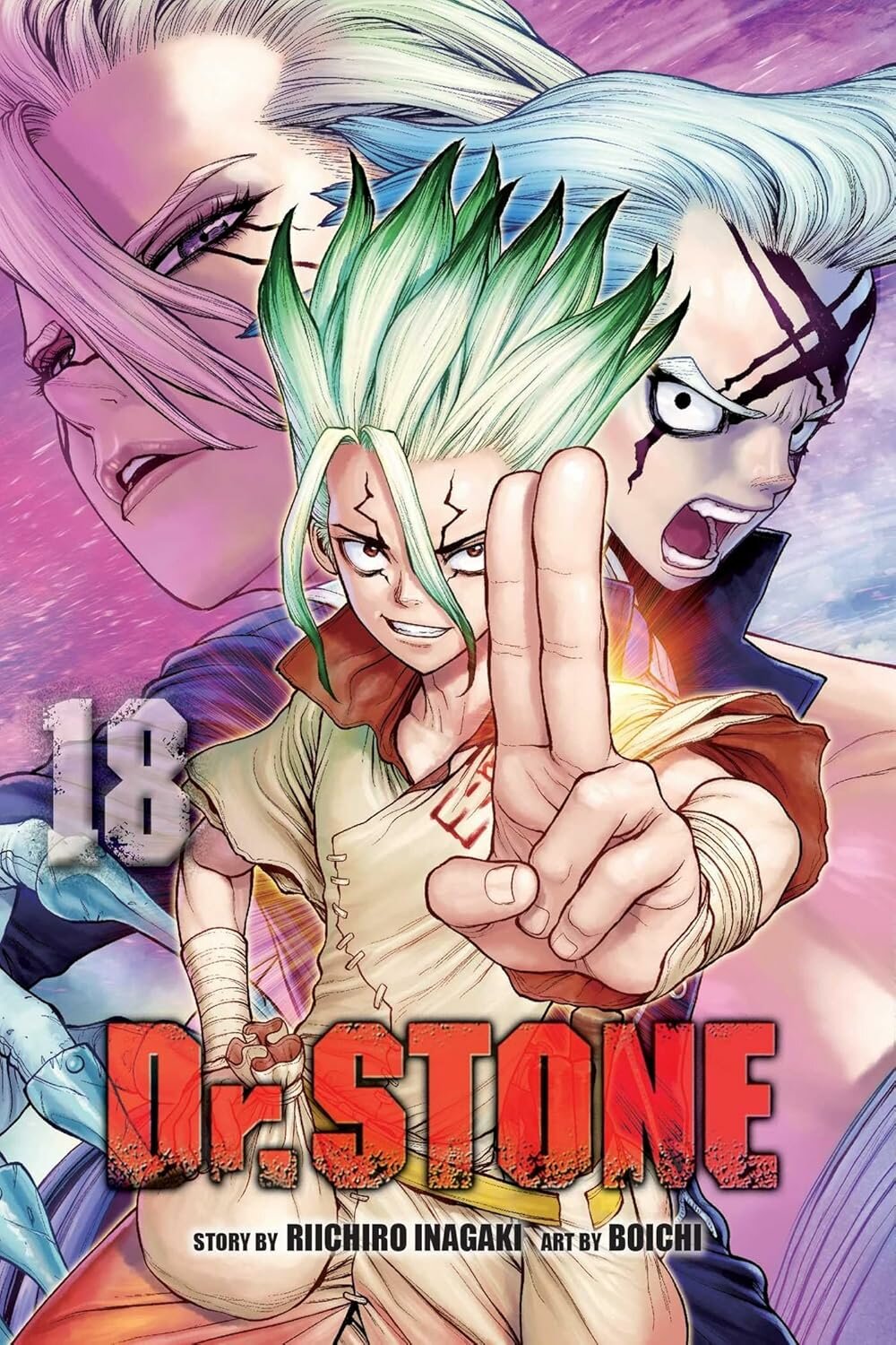 Манга Доктор Стоун (Dr. Stone). Vol. 1-27. ( Riichiro Inagaki . Boichi )