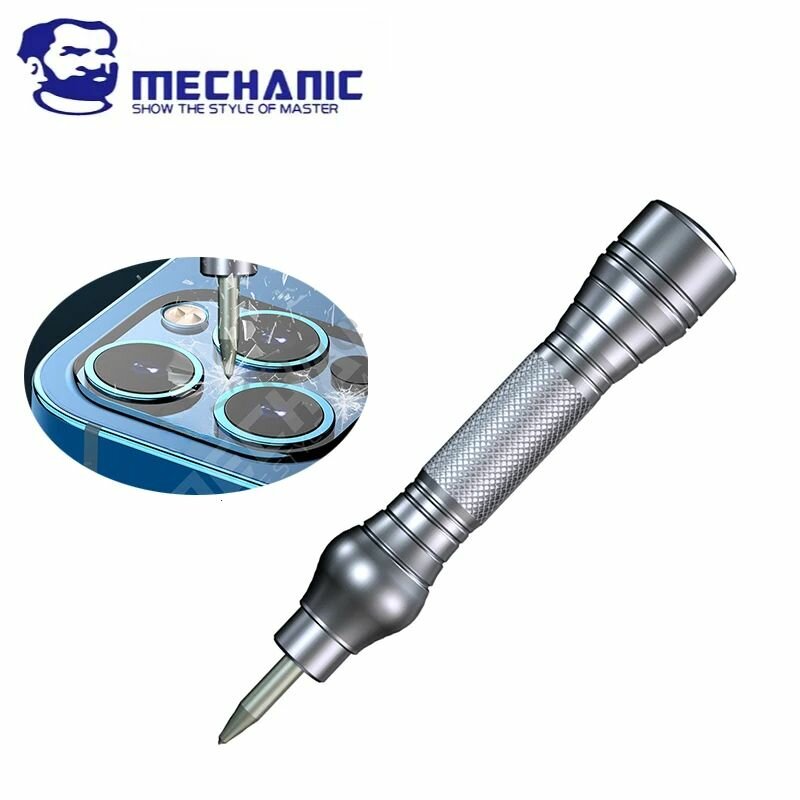 Инструмент для ремонта трещин заднего стекла iPhone, дробеструйная ручка MECHANIC iRock5, совместима с X-16 Pro Max и Android, компактный ремонтный набор