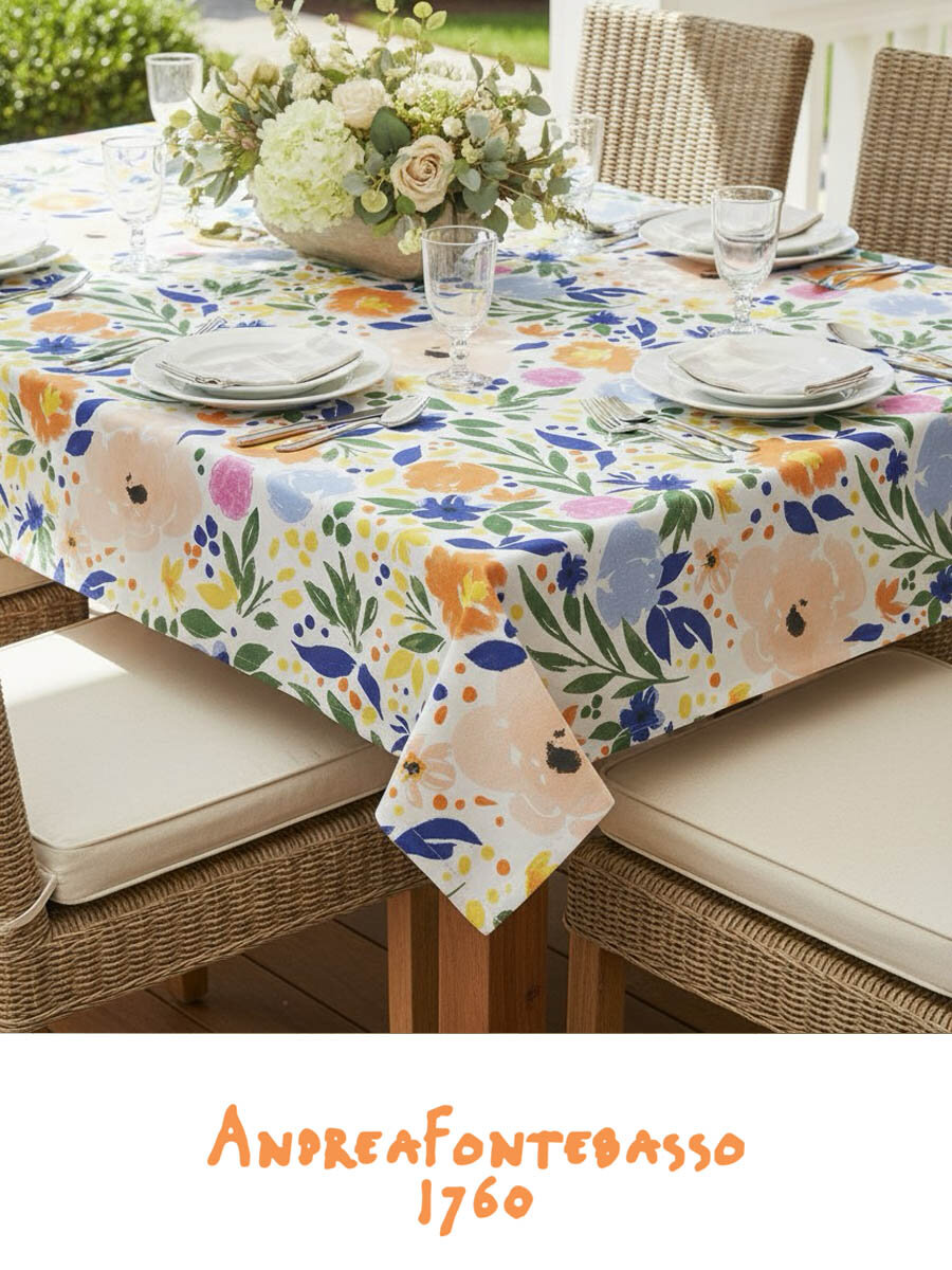 Скатерть прямоугольная Andrea Fontebasso Garden 140x240 см, хлопок