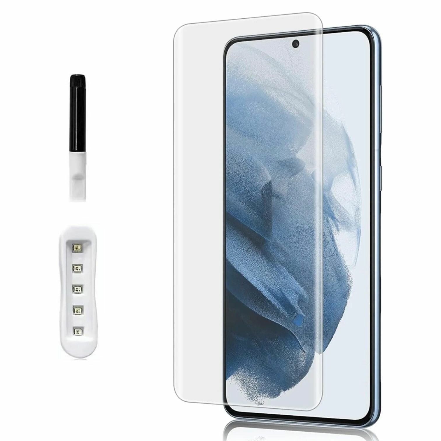 Защитное стекло для Samsung Galaxy S23 ultra (самсунг с23 ультра) UV glue