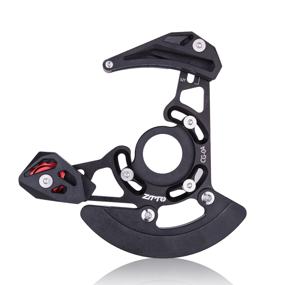 ZTTO DH MTB Chain Guide Drop Catcher BB Mount Adjustable For Mountain Gravel Bike Single Disc 1X System CG-03/CG-04, 7075 Aluminum Alloy CNC Nylon, Round 32T-38T, CG-03: 175*100mm 143g, CG-04: 180*175mm 200g, Package Size 200*100*50mm, Package Weight