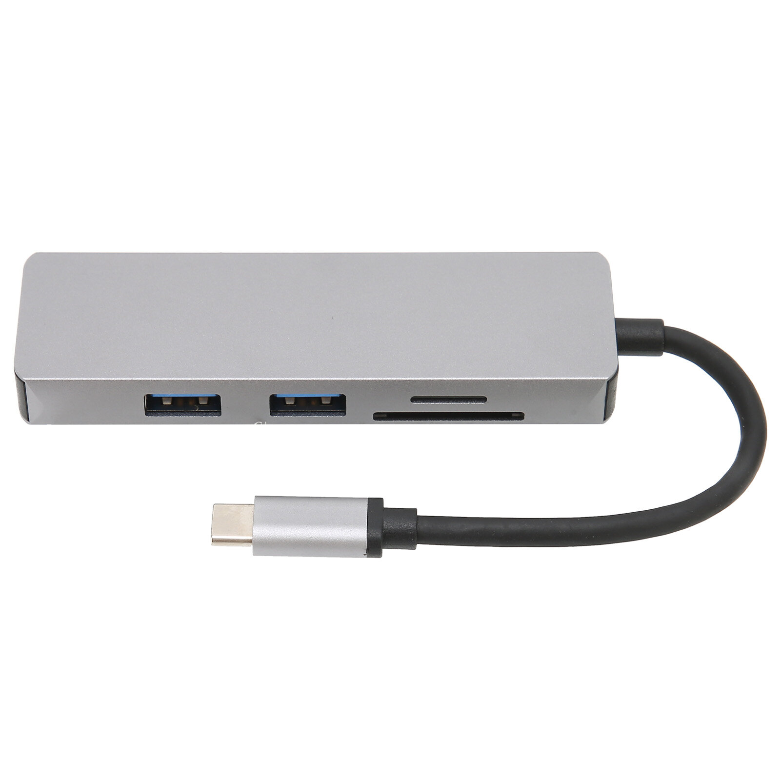Металлический usb c сплиттер 5 в 1 с мгновенным расширением, скоростью гбит с, поддержкой вывода видео 4k и карт памяти