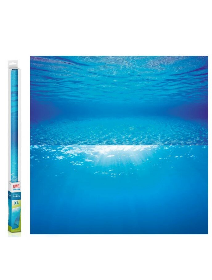 Фон-пленка Juwel "Poster2", голубая вода, двусторонний 150х60 см.
