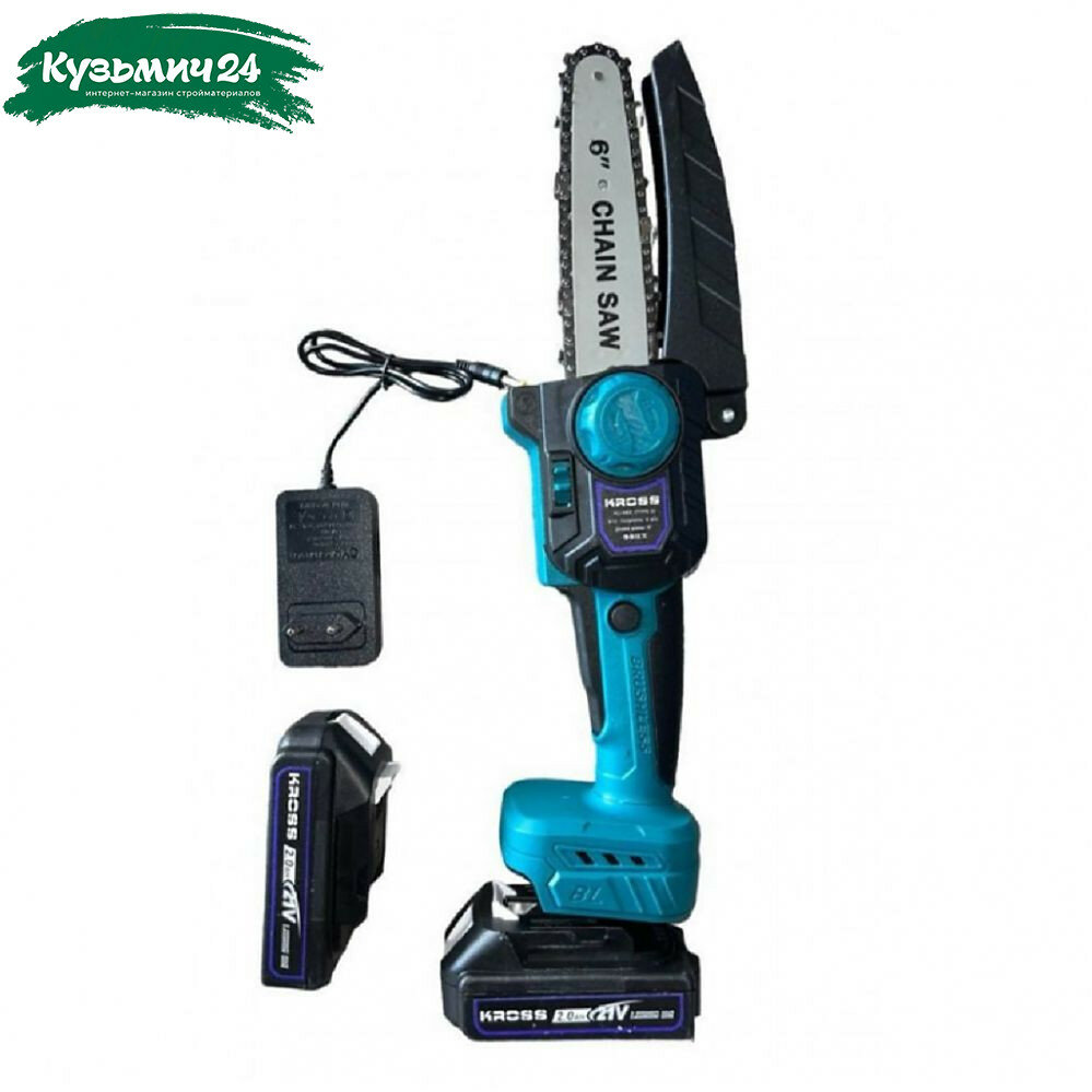 Пила аккумуляторная Kross KLi 6EC(TYPE 4)+секатор KLI 2125+штанга 2.6 м, 1 шт.