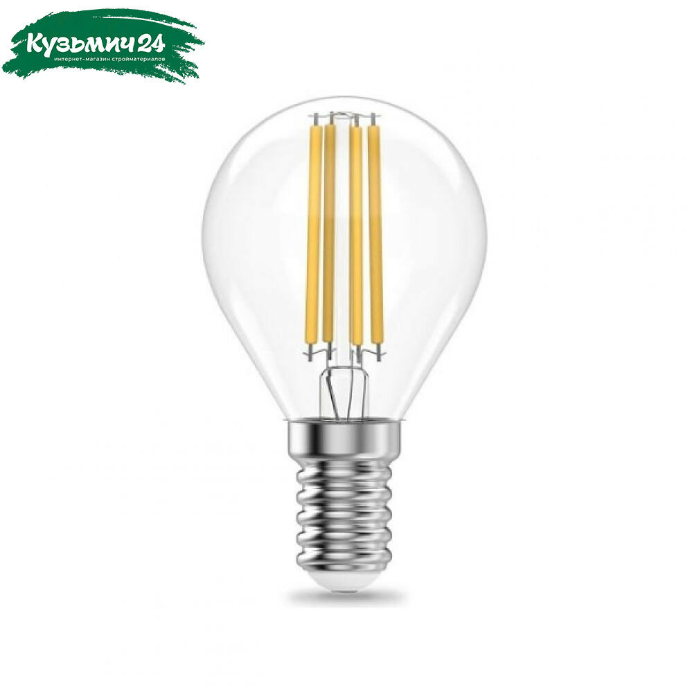 Лампа Gauss Filament Elementary Шар 12W 750lm 4100К Е14