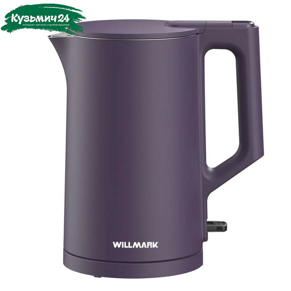 Чайник электрический WILLMARK WEK-1828PS 2002564, 1.8 л, 2 кВт фиолетовый