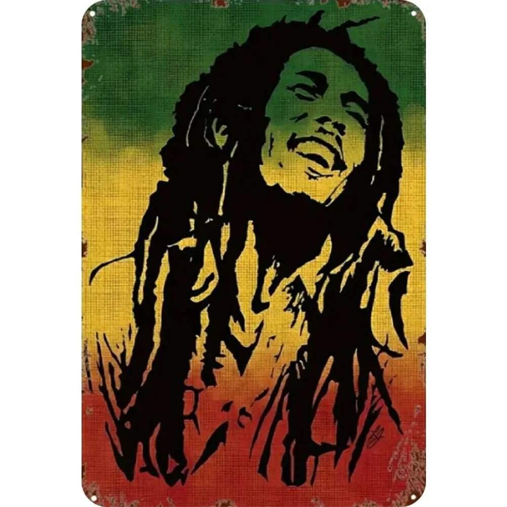 Металлическая музыкальная жестяная вывеска, прямоугольная железная картина, настенный домашний бар, декор 20 x 30 см