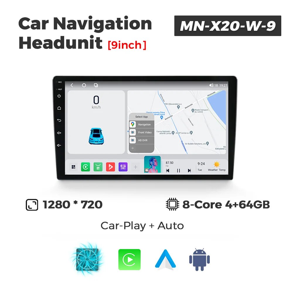 MEKEDE 9/10 дюймов X10 X20 Универсальный автомобильный радиоприемник Android для 9inch WIFI 4 64G