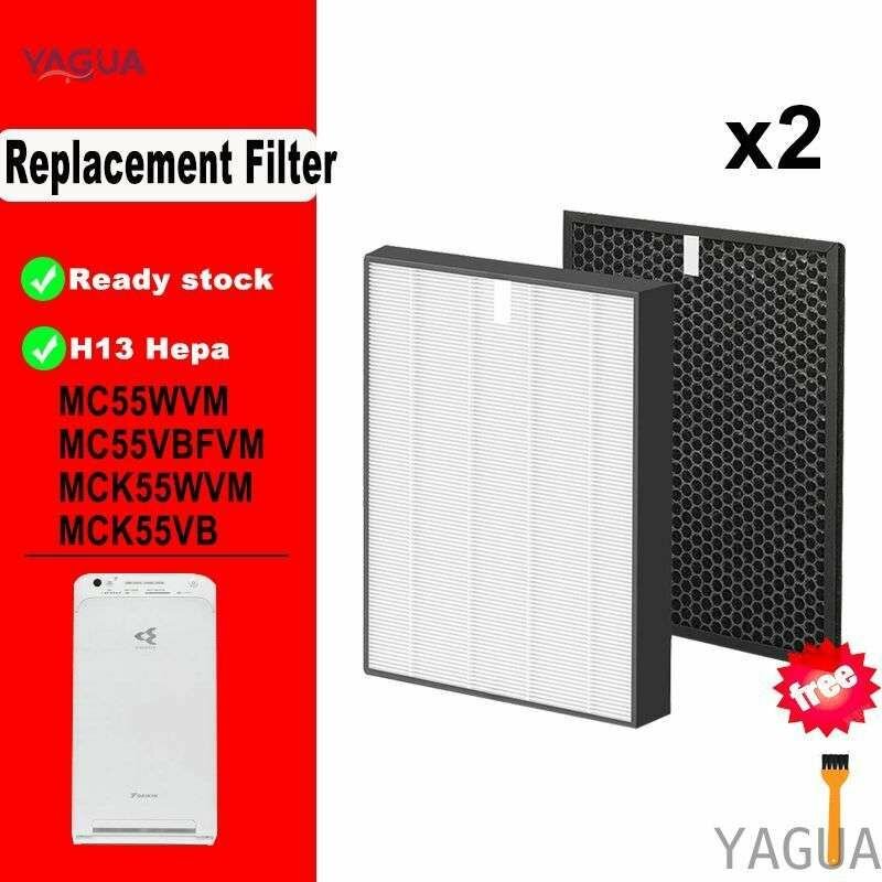 HEPA + угольный фильтр для Daikin MC55W MCK55W Air Purifier YAGUA
