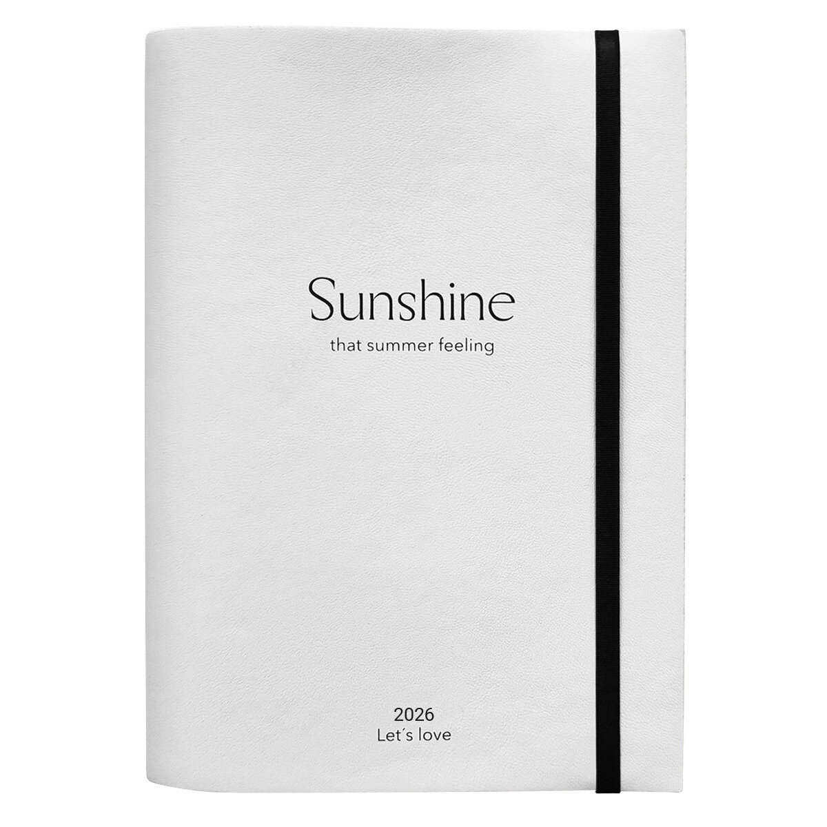 Ежедневник, датированный 2026, Infolio, 140x200мм, 352стр, мягкая с резинкой, Universe, белый