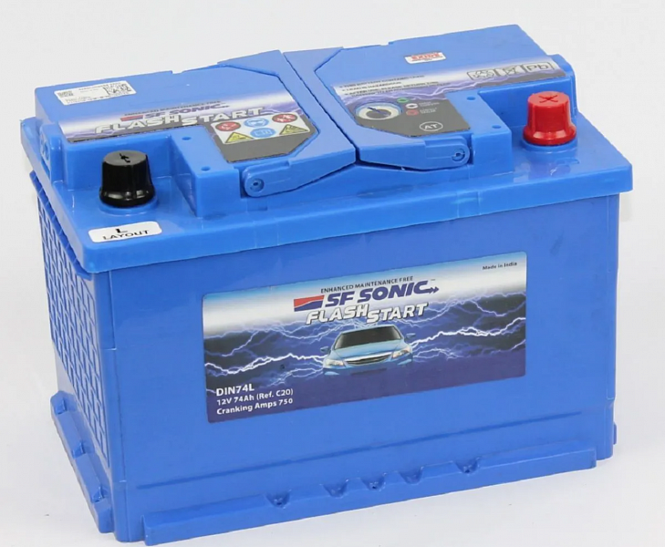 Аккумулятор автомобильный SF SONIC L3 74Ah 750A ОП (278х175х190) L3 278x175x190