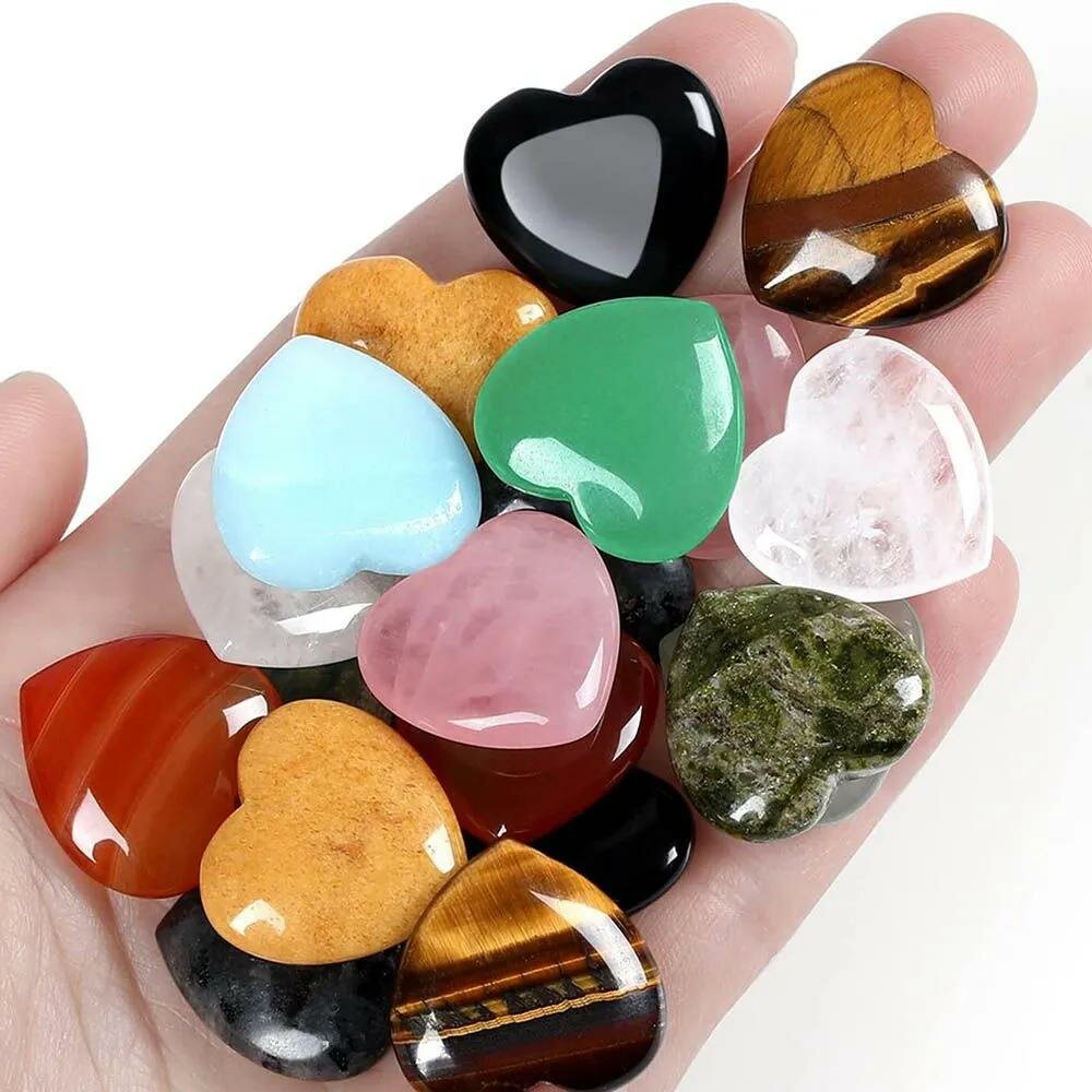 Камни для целительства чакр, набор из минералов для медитации и работы с чакрами, натуральные камни, декоративные драгоценные камни