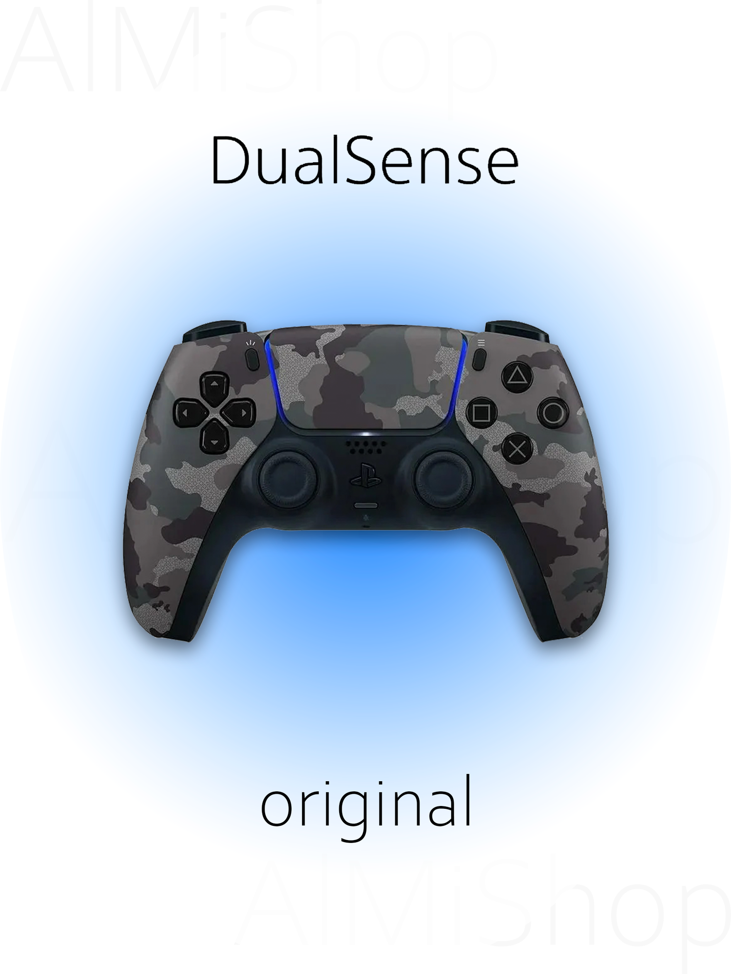 Беспроводной геймпад Sony DualSense для PlayStation 5, серый камуфляж (Gray Camouflage)