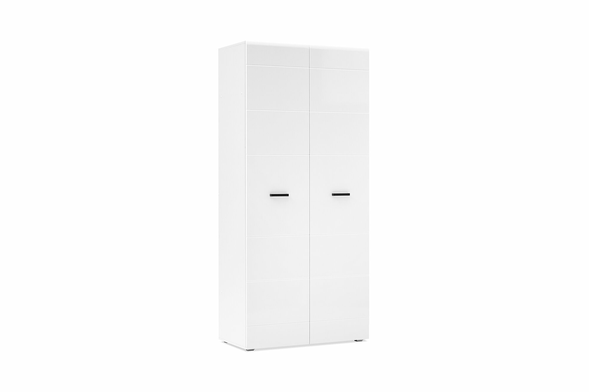 Шкаф для одежды Нонтон Нэнси NEW, 100x52x220 см, белый / белый глянец